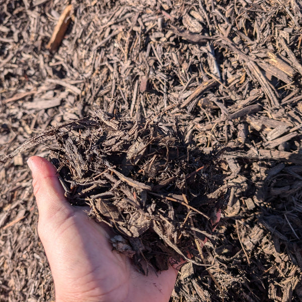 Dyed Coffee Brown Mulch - 1 Yard | Colorado Landscape Supply